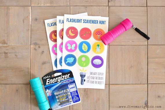 Flashlight Scavenger Hunt - Five Marigolds