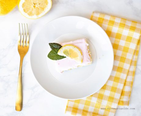 Pink Lemonade Sheet Cake - Five Marigolds