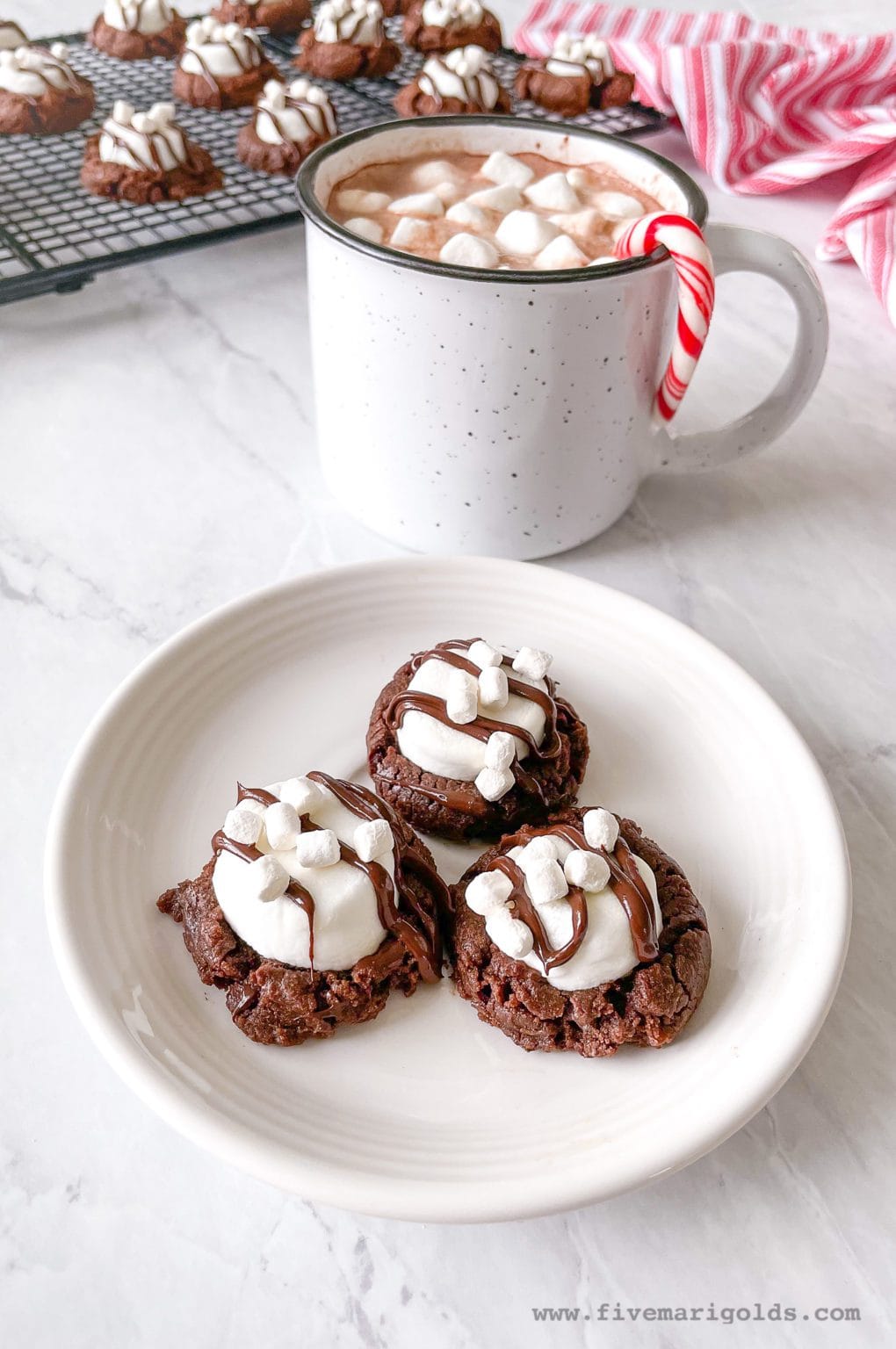 Hot Chocolate Cookies - Five Marigolds
